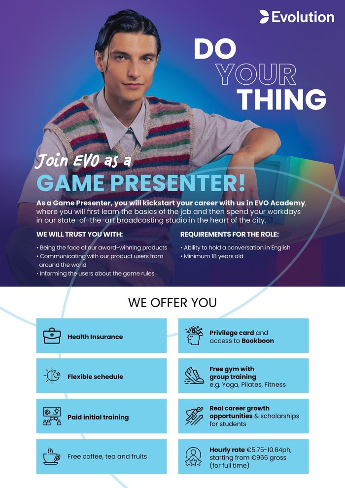 Spēļu vadītājs / Game Presenter | Visas Iespējas